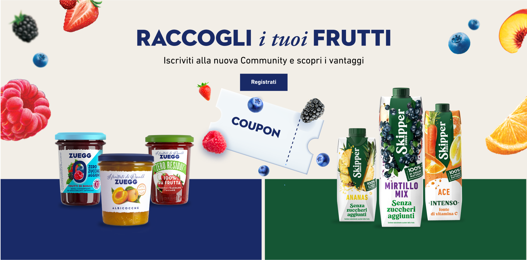 Arriva Raccogli i tuoi Frutti: Il nuovo programma fedeltà Zuegg e Skipper